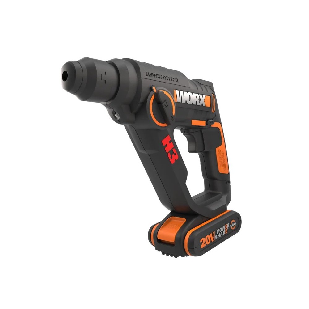 H3 Perforateur SDS Plus 20V Max. | WX390.1 | PowerShare | Inclut 2 ...