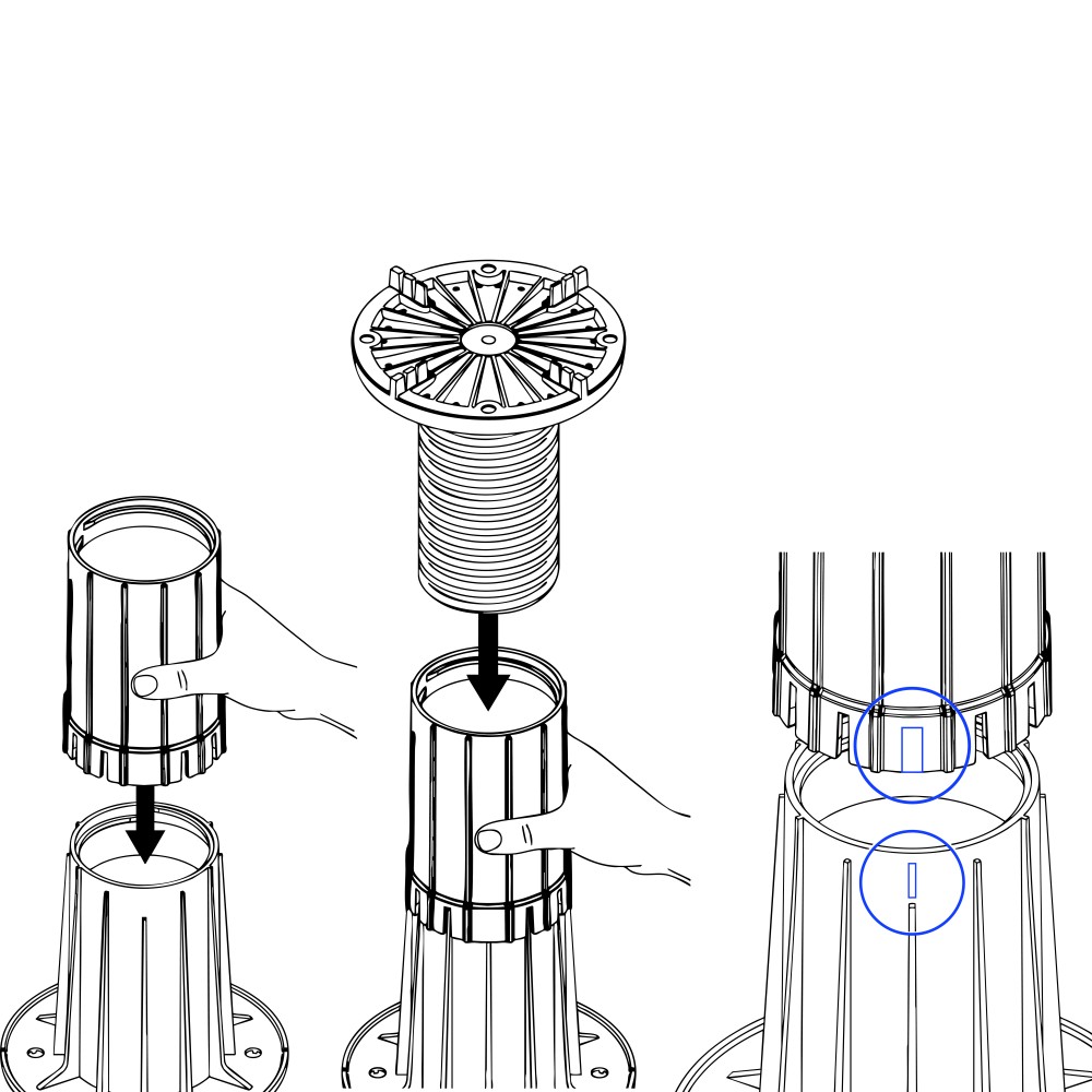 Casquillo Extensión Plots Peygran BSP 100 mm | 55 unidades